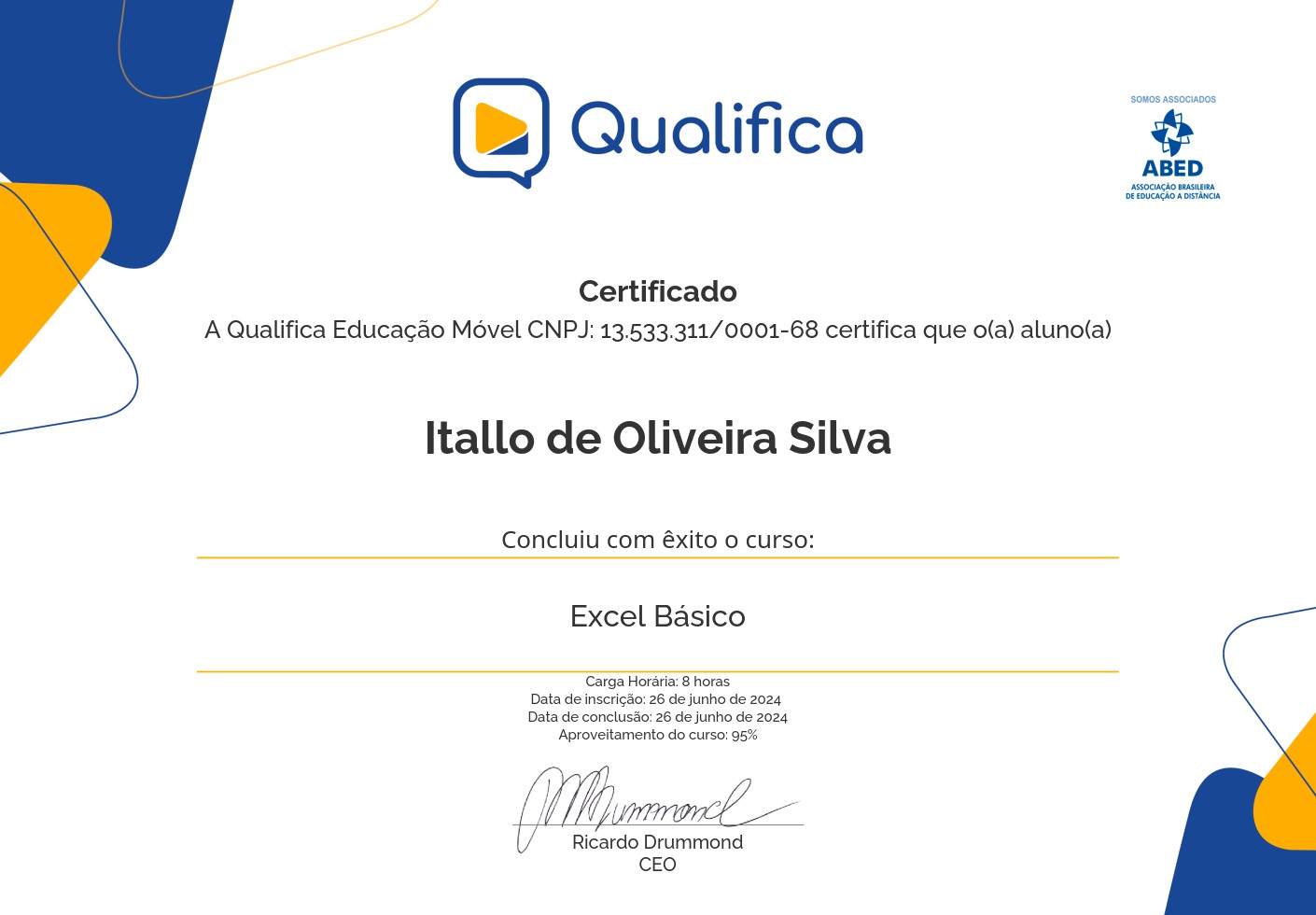 Itallo Oliveira - Desenvolvedor Front-End | HTML | CSS | JavaScript | WordPress | LinkedIn